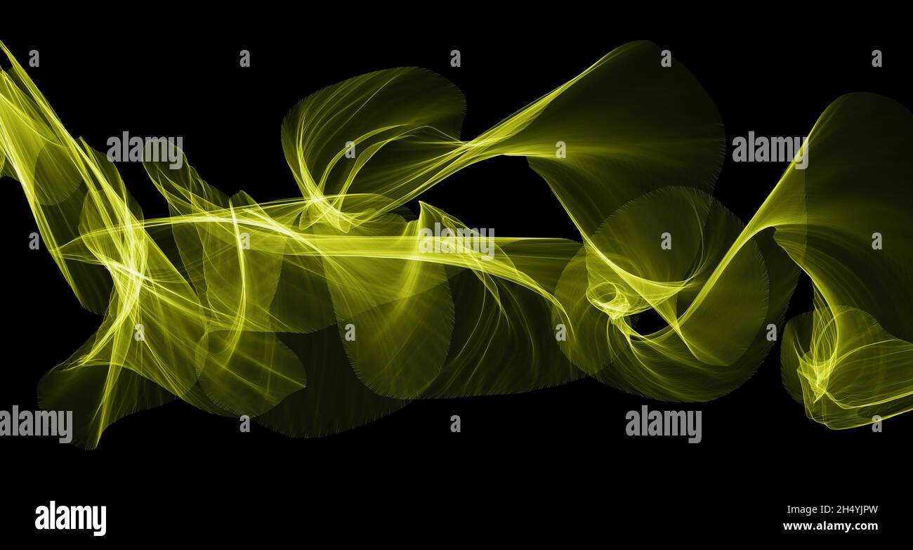 Neon Smoke, Modern abstract wide background, design of thin neon ...