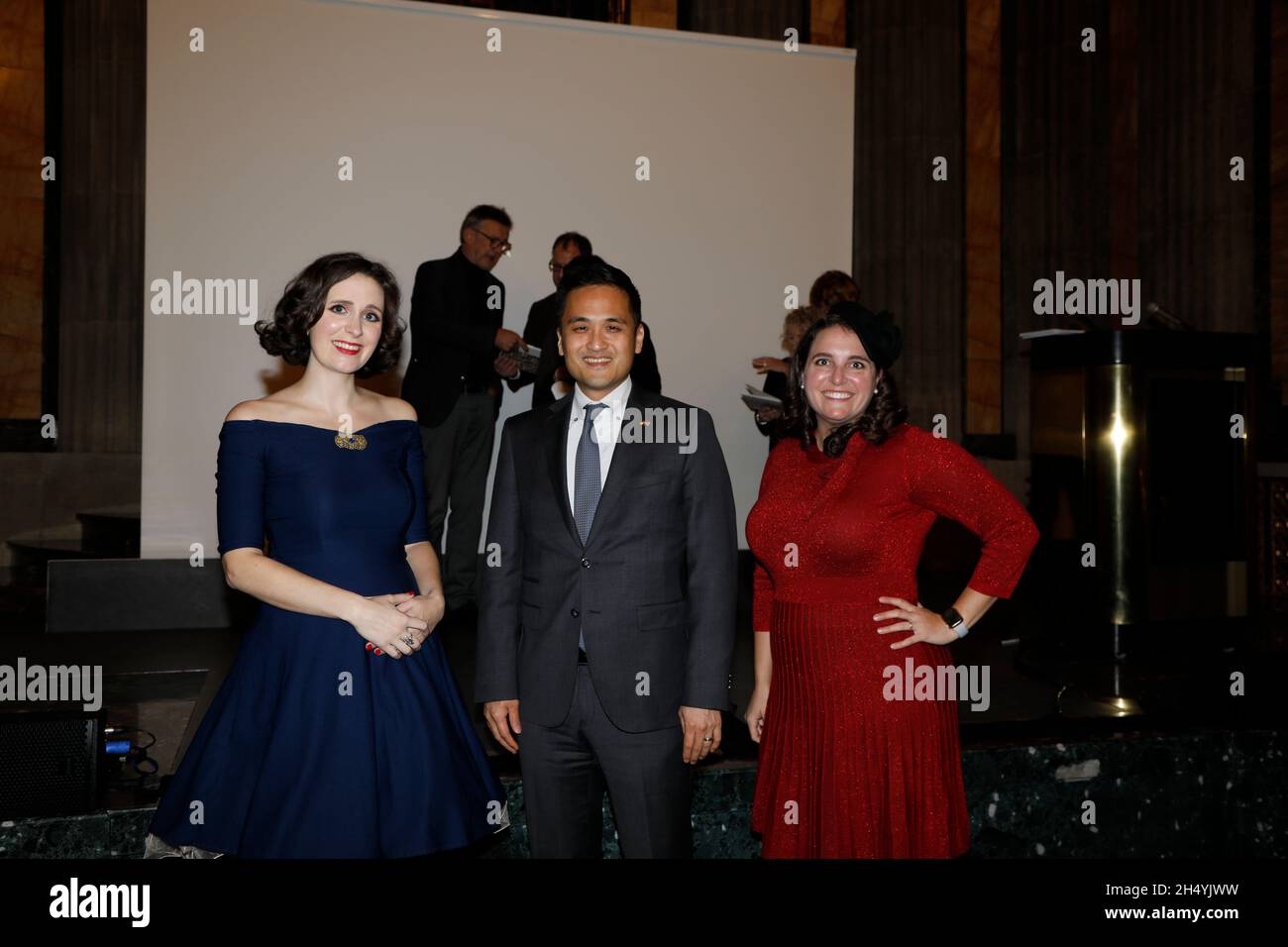 Kenichiro (Ken) Toko, U.S. Consul General in Leipzig,Lauren Leiderman ...