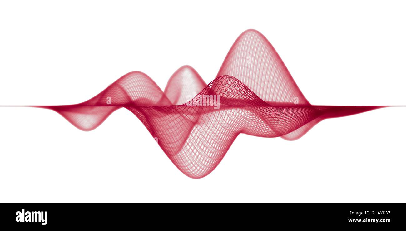 Red Music Sound Waves