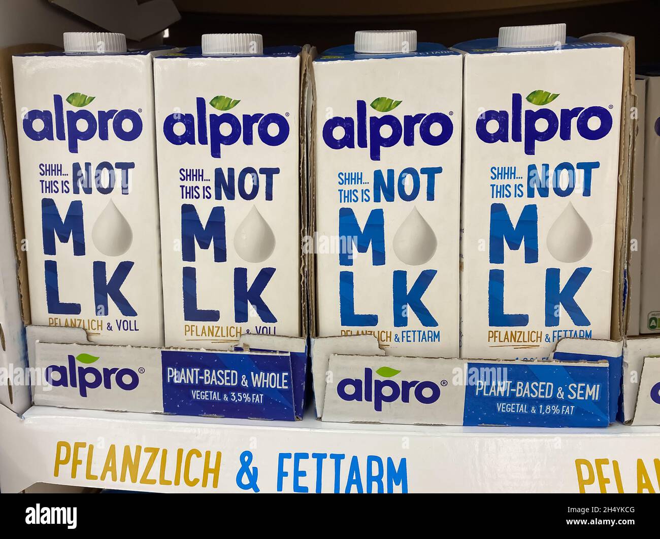 Alpro logo hi-res stock photography and images - Alamy