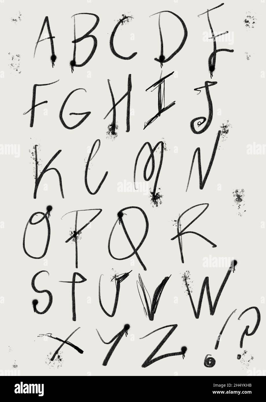 Hand drawn type illustration Stock Photo - Alamy