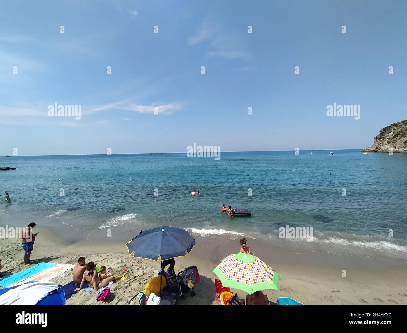 Ischia castle people beach hi-res stock photography and images - Alamy