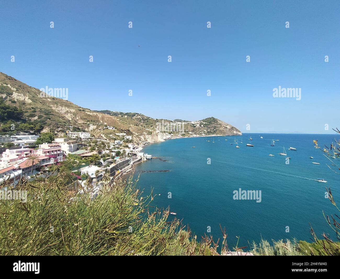 View of Maronti beach in Ischia Island in Naples, Italy Stock Photo - Alamy