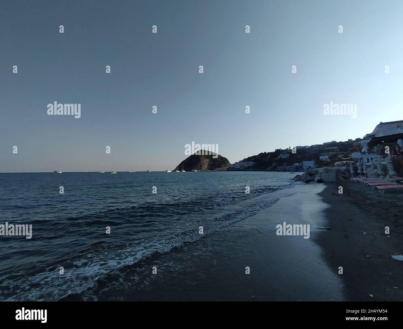 View of Maronti beach in Ischia Island in Naples, Italy Stock Photo - Alamy