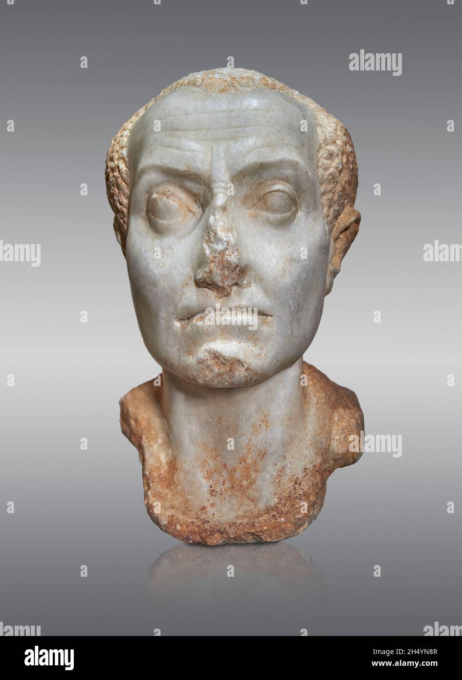 Roman Egyptian statue sculpture of a man, ist c.AD, Marble . Louvre ...