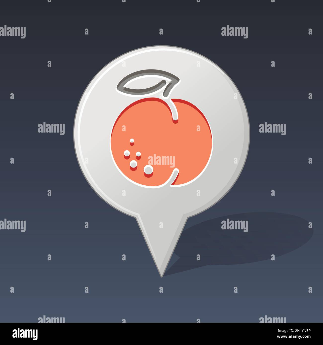 Peach map vector hi-res stock photography and images - Alamy