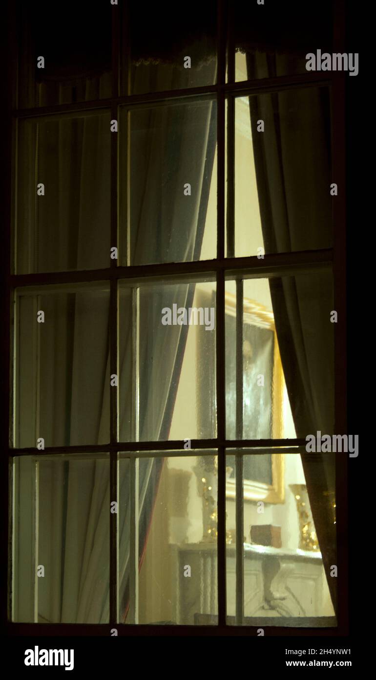 Window of a haunted house Stock Photo - Alamy