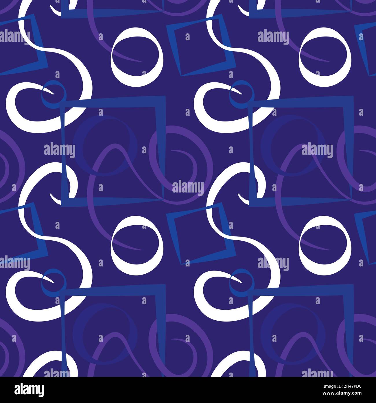 Seamless pattern, infinite texture - Illustration on a square ...