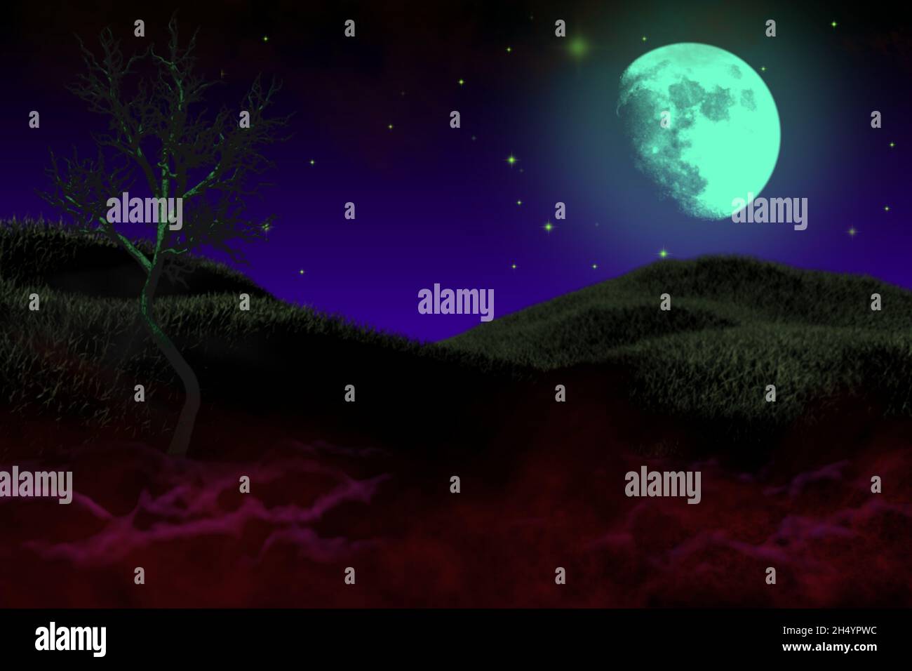 multi colored creepy dark backdrop - selective focus nightmare concept ...