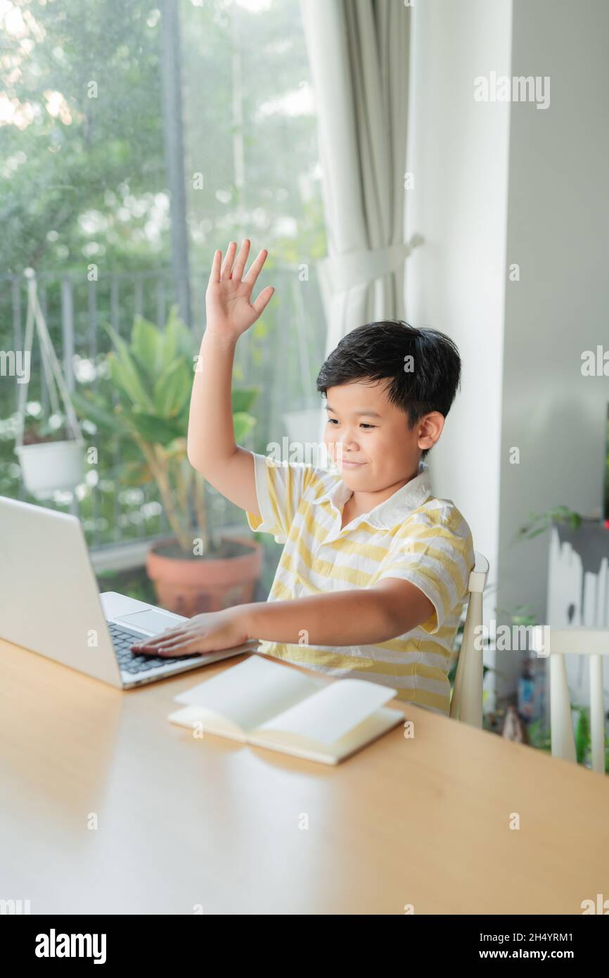 Homeschooling and distance education for kids Stock Photo - Alamy