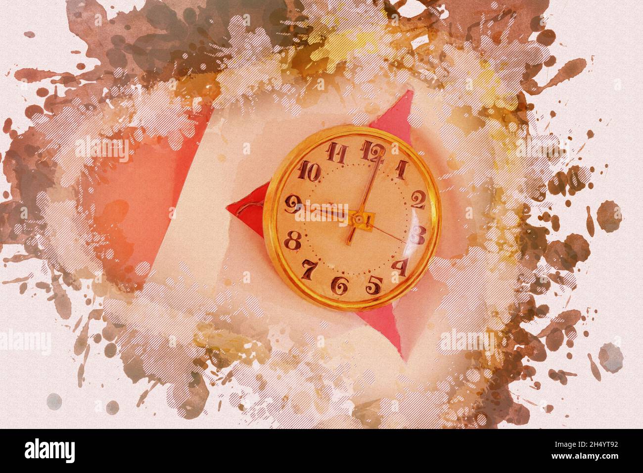 Digital clock 9 o'clock hi-res stock photography and images - Alamy