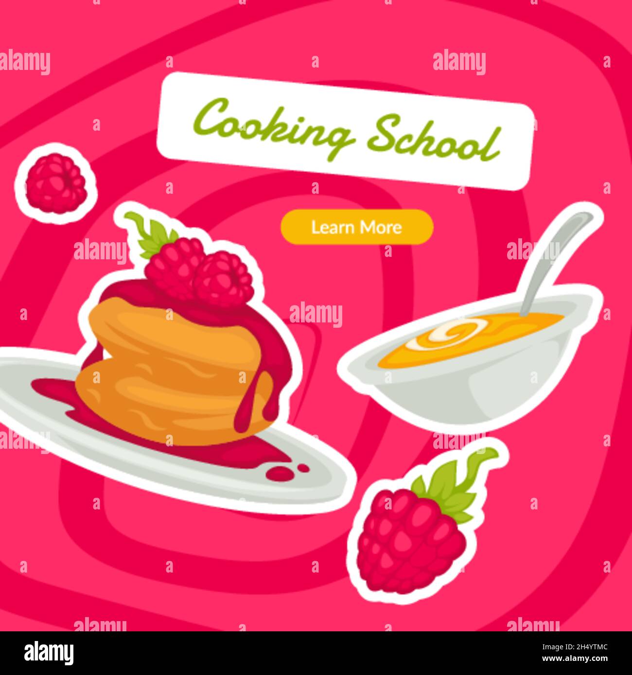 Cooking school, classes and educational lesson Stock Vector Image & Art ...
