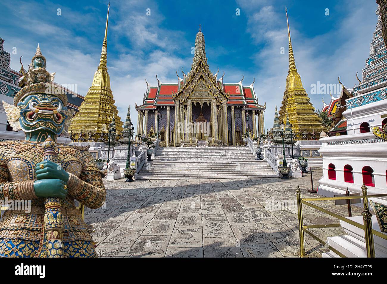 View of the Grand Palace main entrance. Bangkok, Thailand Stock Photo ...