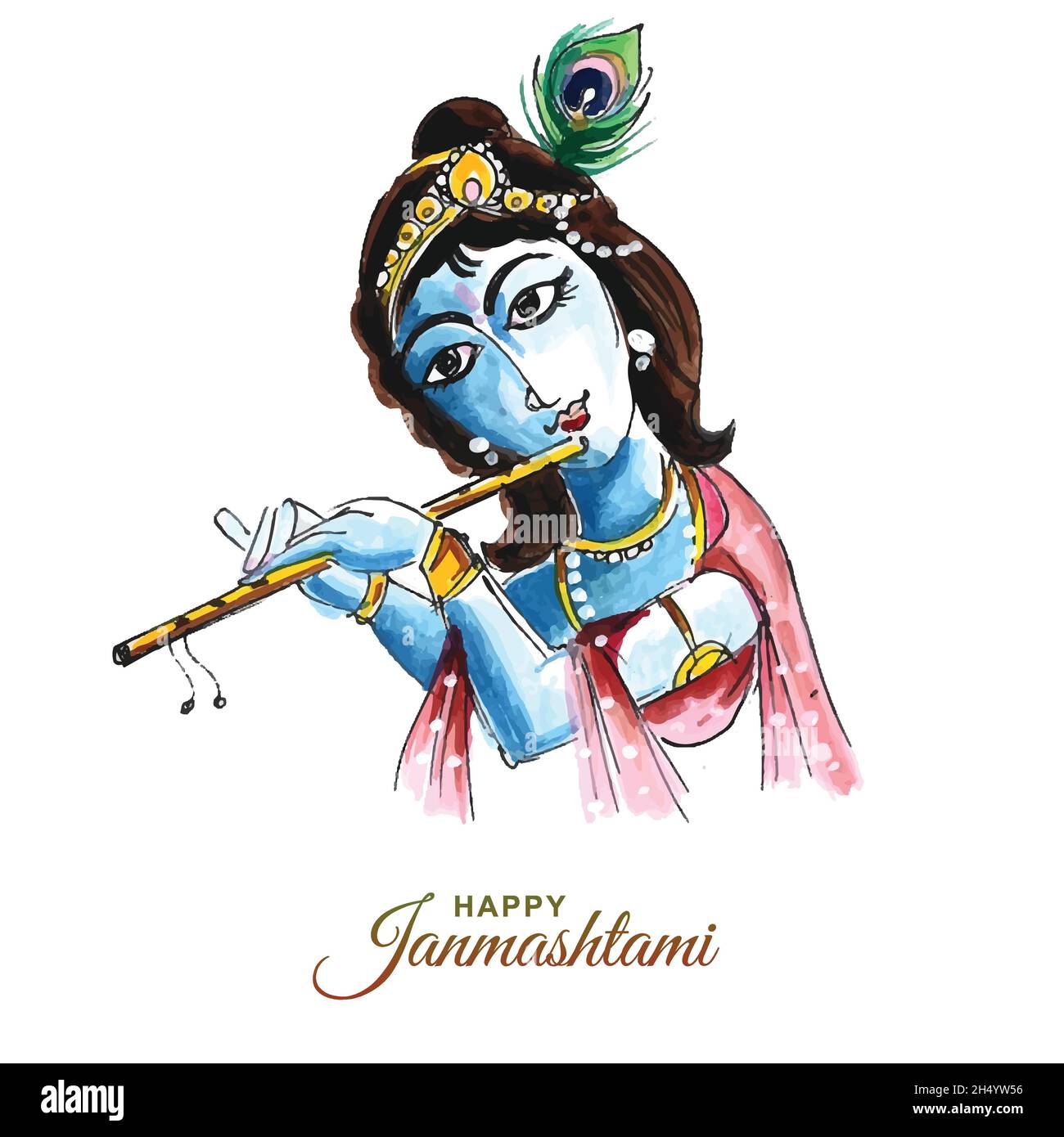 Shree krishna janmashtami hi-res stock photography and images - Alamy