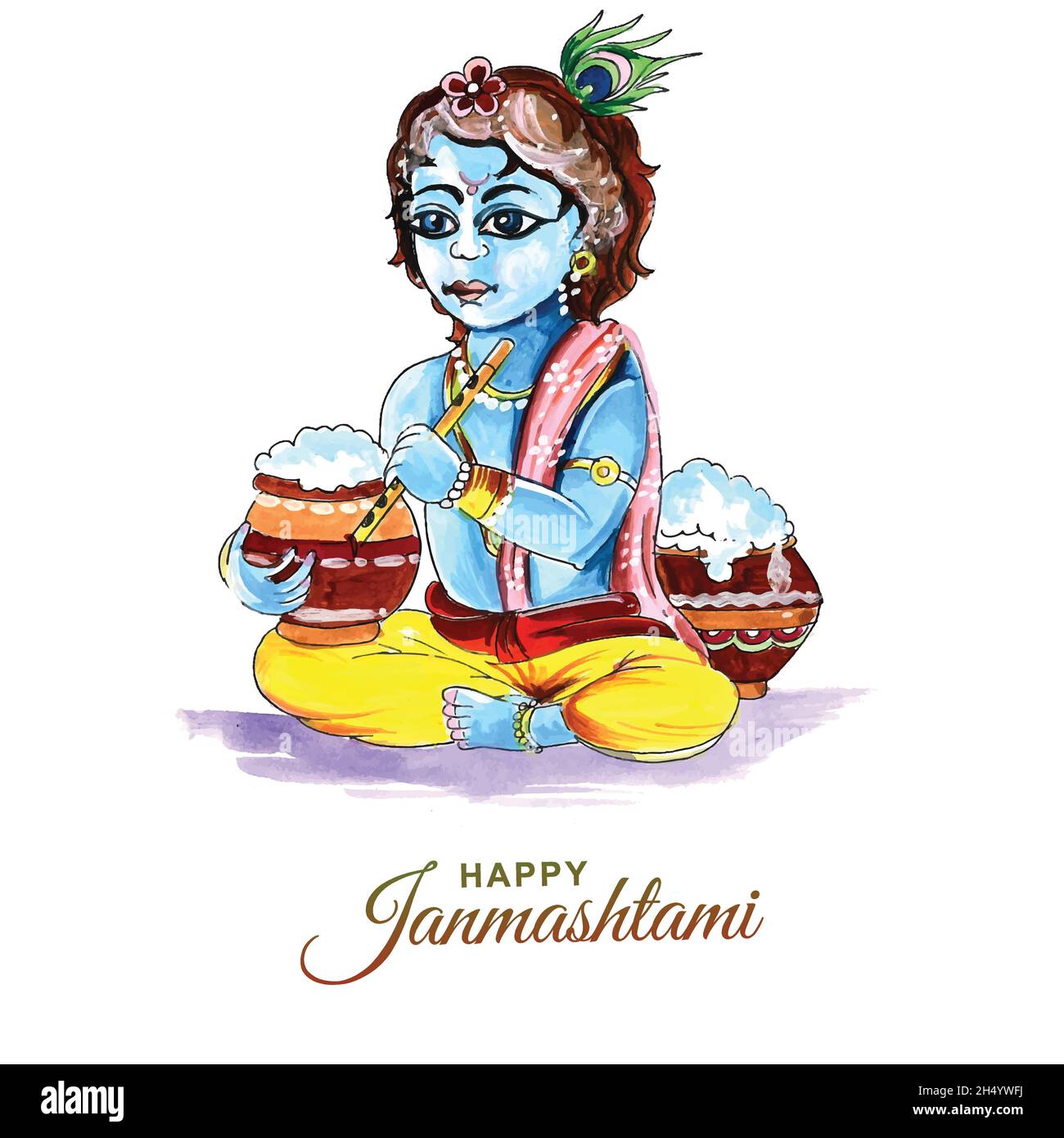 Krishna vector vectors hi-res stock photography and images - Alamy
