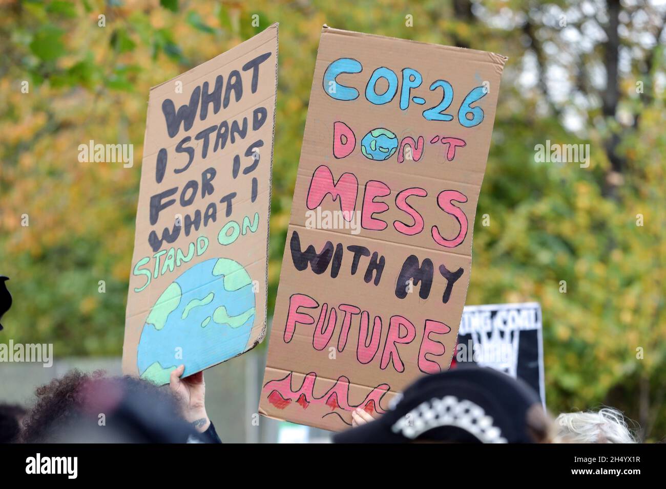 FRIDAYS FOR FUTURE MARCH BANNERS, 2021 Stock Photo - Alamy