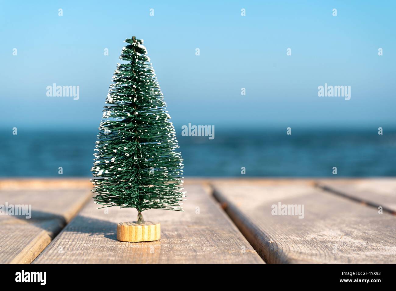 Xmas tree on pier hi-res stock photography and images - Alamy