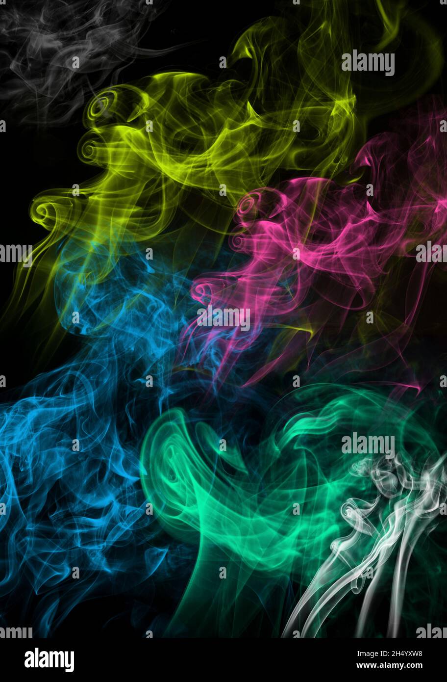 Artistic coloured colored smoke combinations hi-res stock photography ...