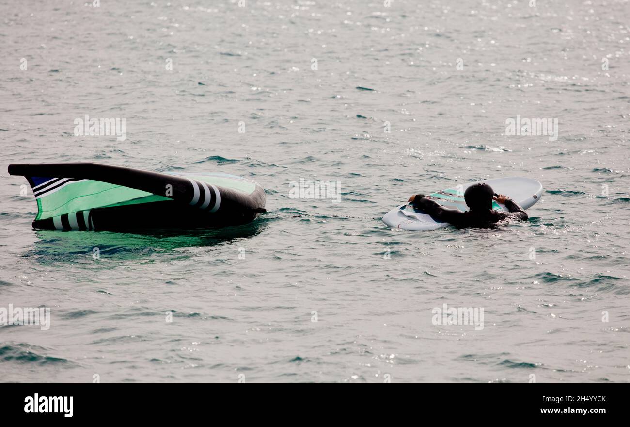 Windsurfing hydrofoil hi-res stock photography and images - Alamy