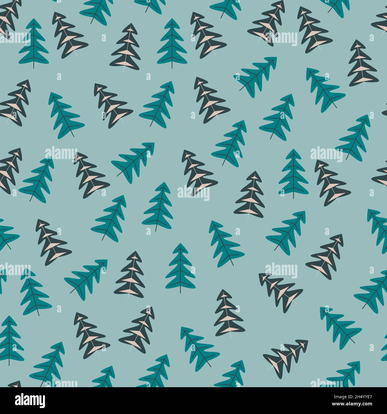 Pine trees spruce branches and twigs patterns Stock Vector Image & Art ...