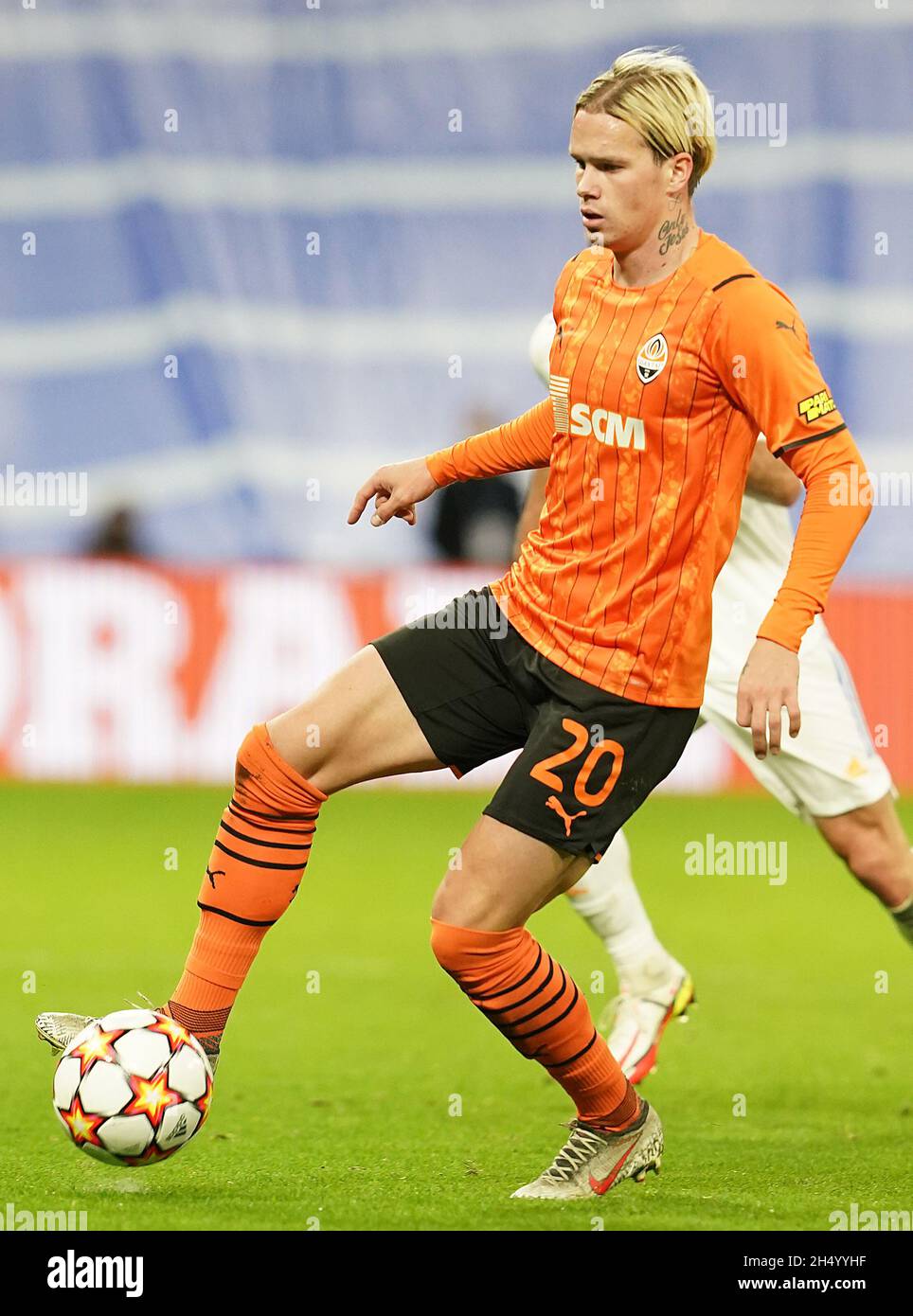 FC Shakhtar Donetsk's Mykhailo Mudryk during Champions League match. in ...