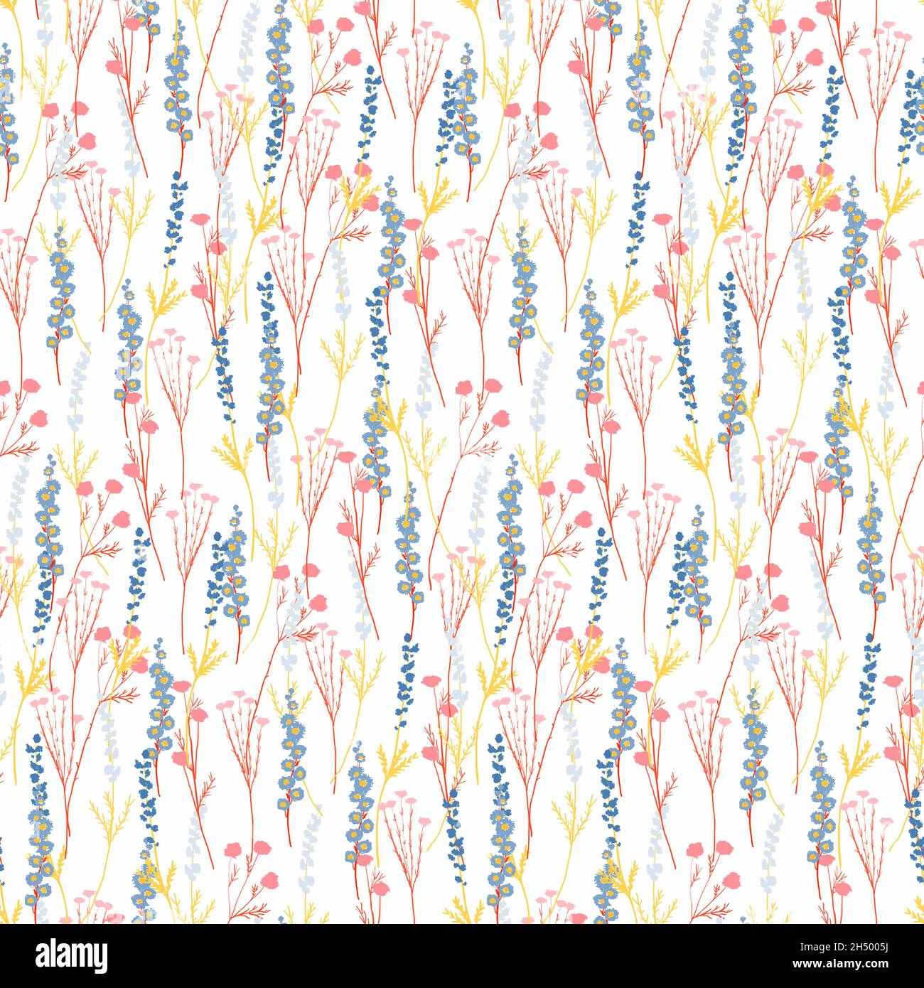 Landscape and wildflowers Stock Vector Images - Alamy