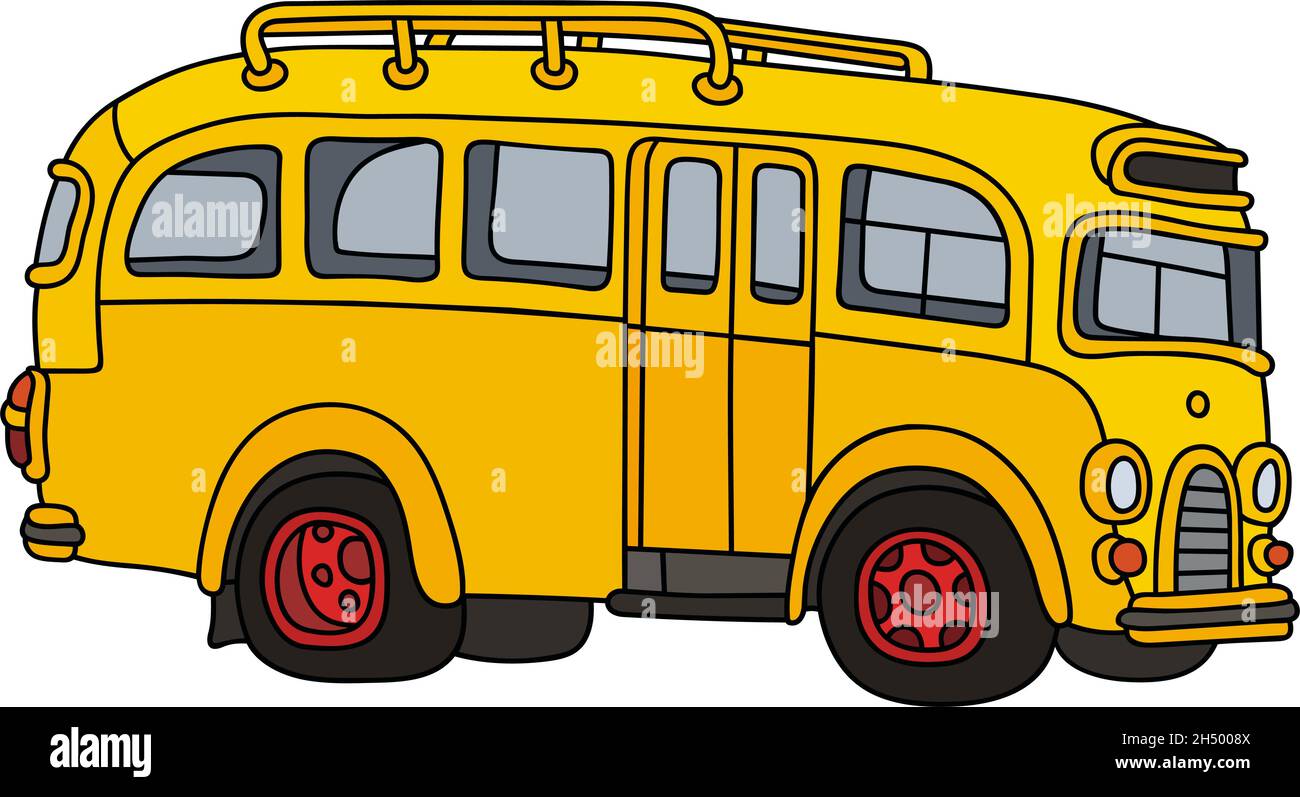 Old schoolbus Stock Vector Images - Alamy