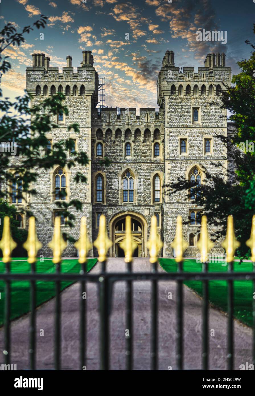Cardiff Tower Clock Stock Photo - Alamy