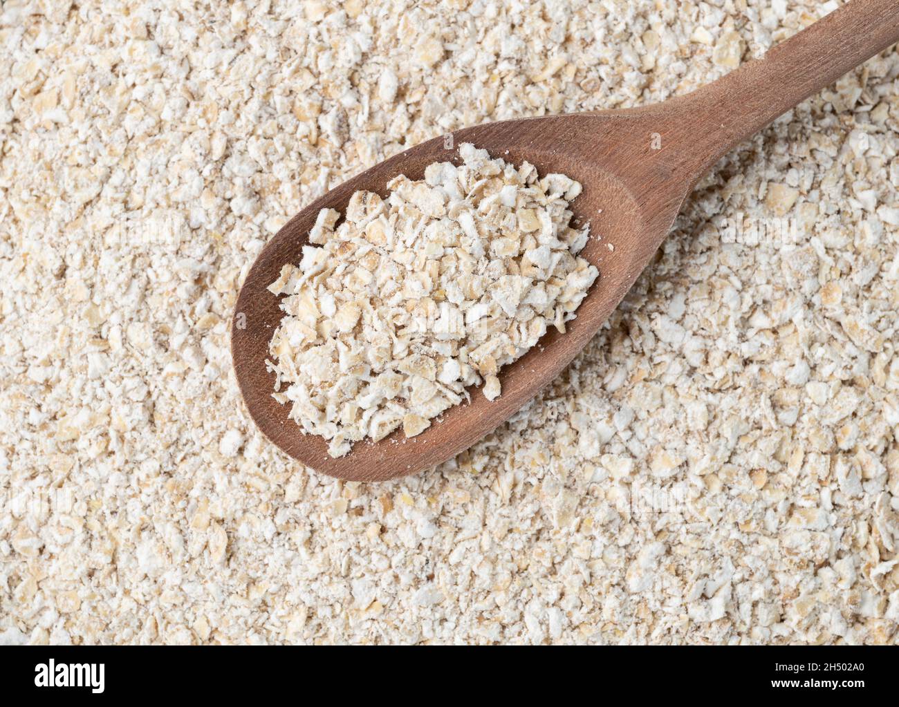Closeup, top view of oat bran. Food backdrop Stock Photo - Alamy