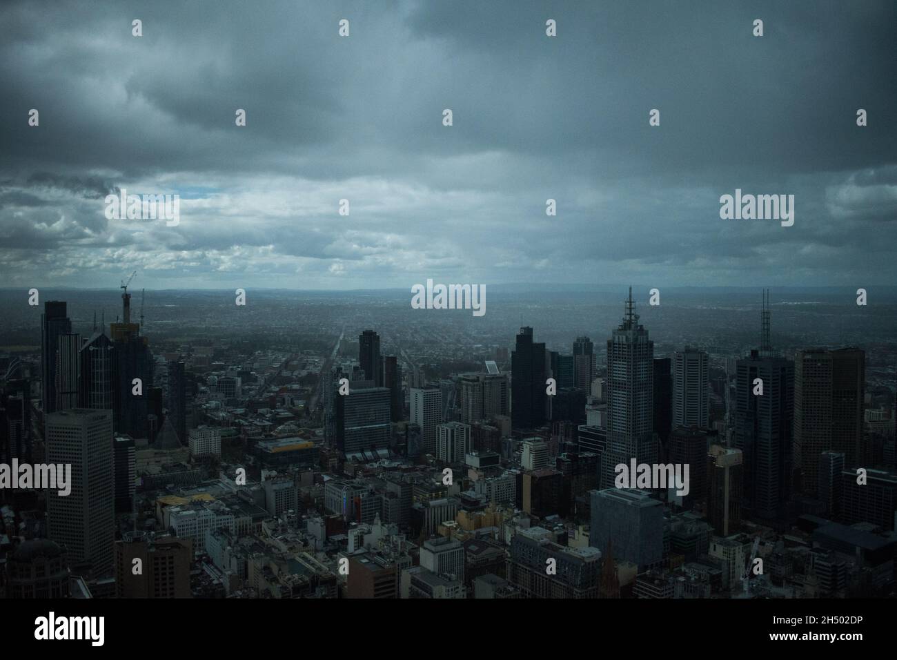 Melbourne City from the Eureka Tower Stock Photo - Alamy