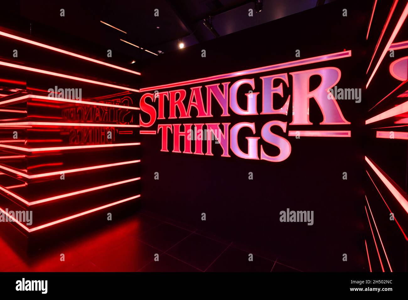 A view of the Stranger Things pop-up store presented by Netflix located ...