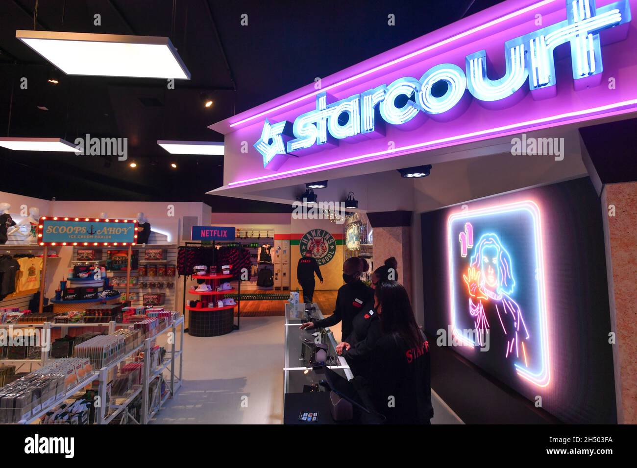 A view of the Stranger Things pop-up store presented by Netflix located ...