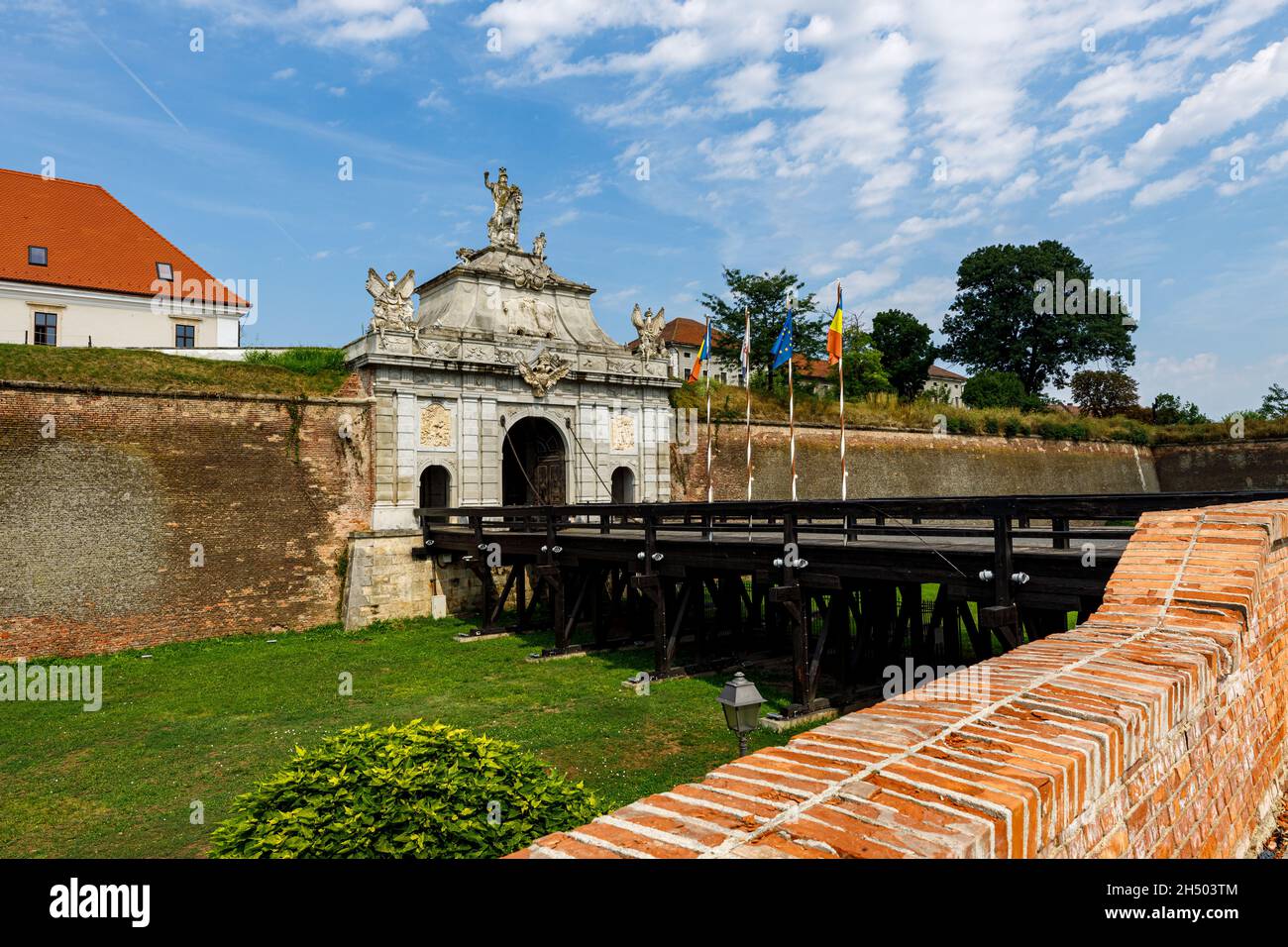 The old fortress of Alba Iulia in Romania Stock Photo - Alamy
