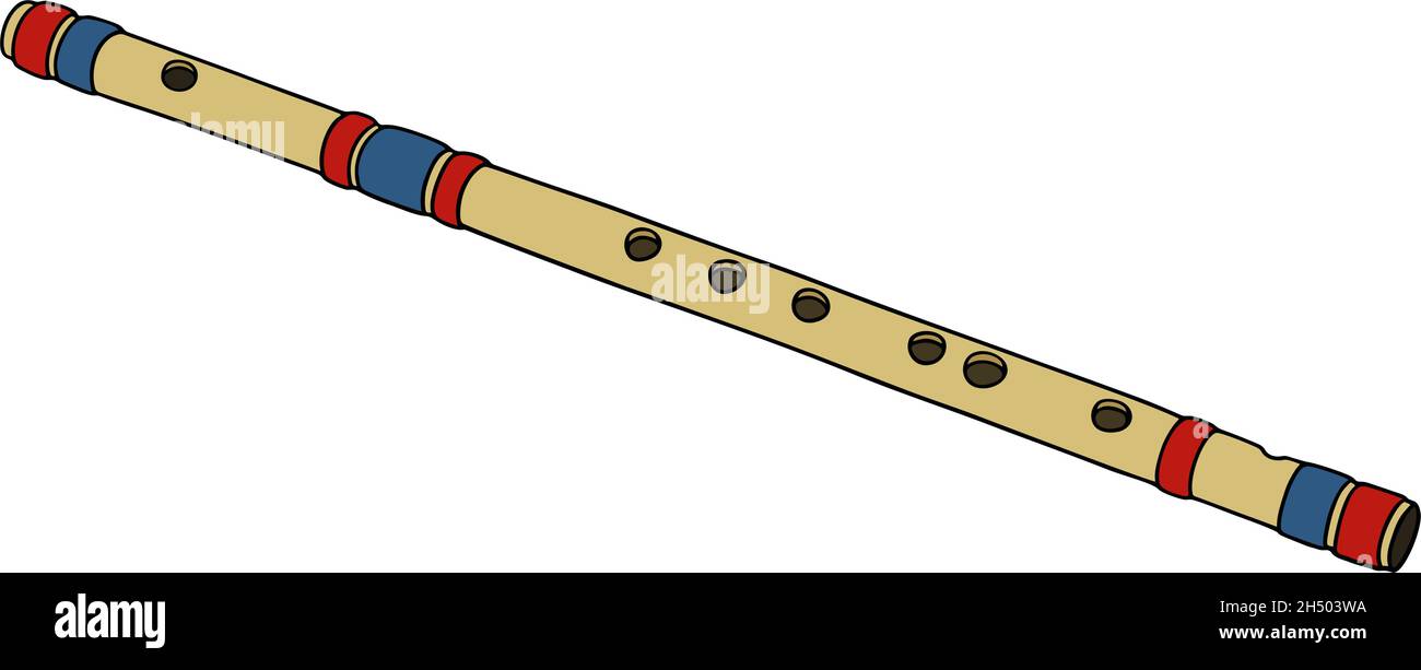 Hand drawing of a bamboo flute Stock Vector Image & Art - Alamy