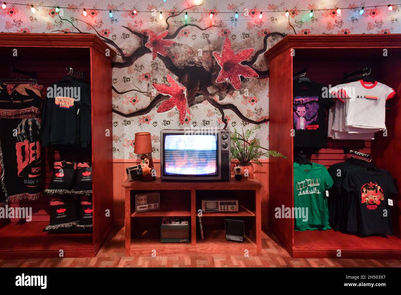 A view of the Stranger Things pop-up store presented by Netflix located ...