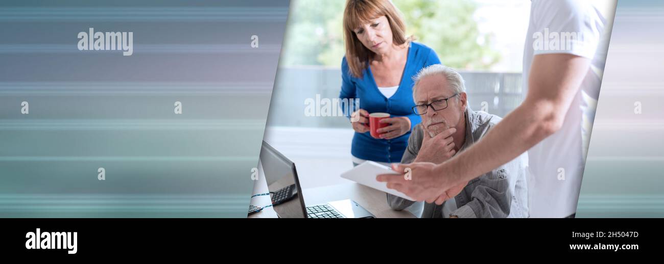 Business people working together in office. panoramic banner Stock ...
