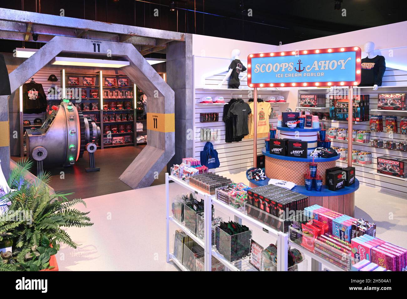 A view of the Stranger Things pop-up store presented by Netflix located ...