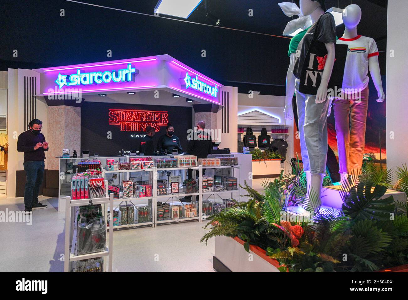 A view of the Stranger Things pop-up store presented by Netflix located ...