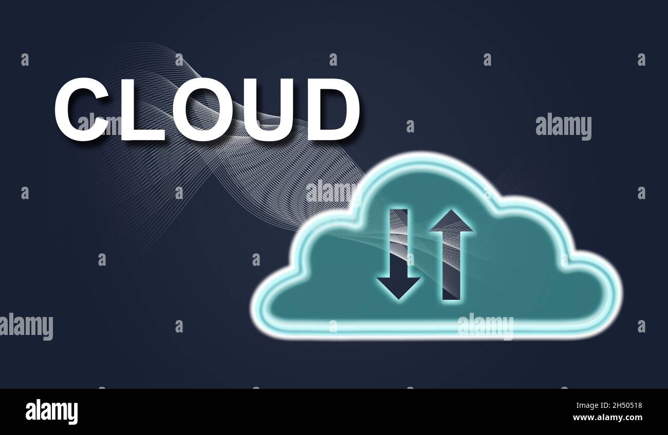 Illustration of a cloud concept Stock Photo - Alamy