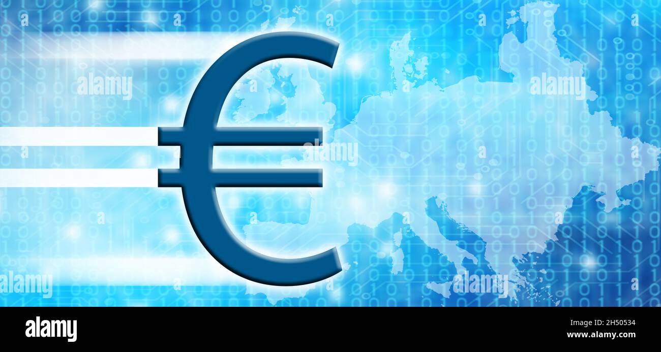 digital Euro, new digital currency concept Stock Photo - Alamy