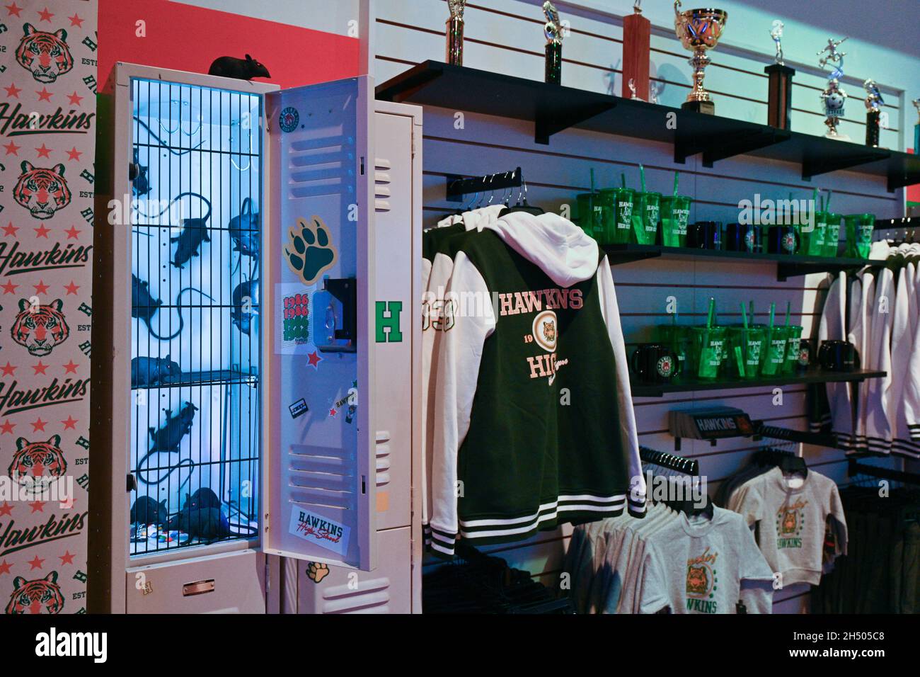 A view of the Stranger Things pop-up store presented by Netflix located ...