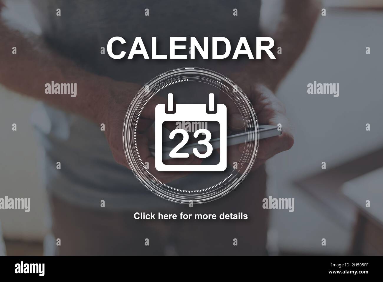 Calendar concept illustrated by a picture on background Stock Photo - Alamy