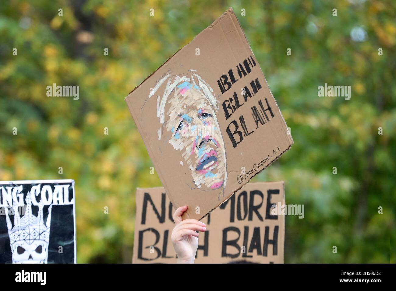 BORIS BLAH BLAH BLAH BANNER, 2021 Stock Photo - Alamy