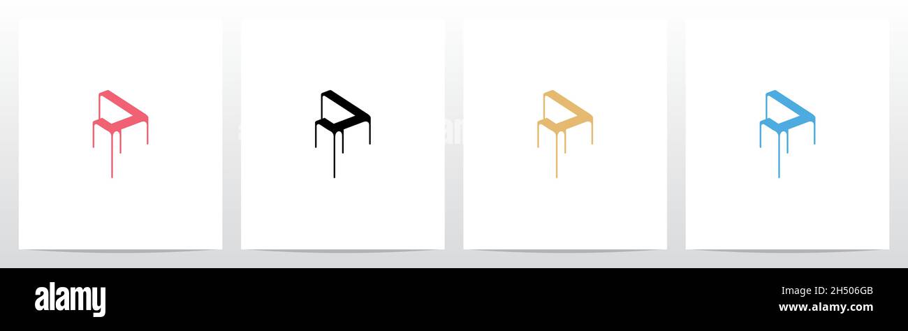 Dripping Surface On Letter Logo Design J Stock Vector Image & Art - Alamy