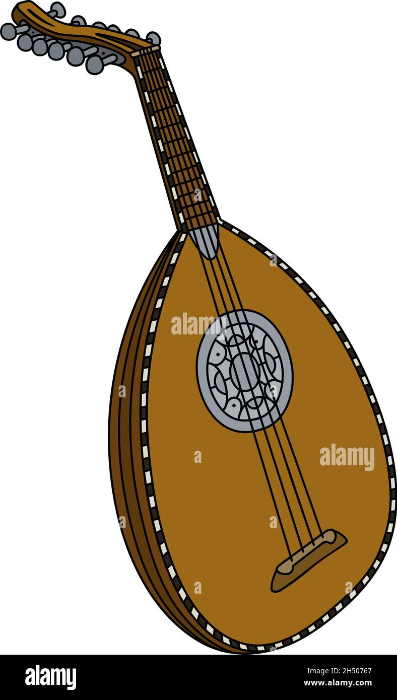 Hand drawing of a classic lute Stock Vector Image & Art - Alamy