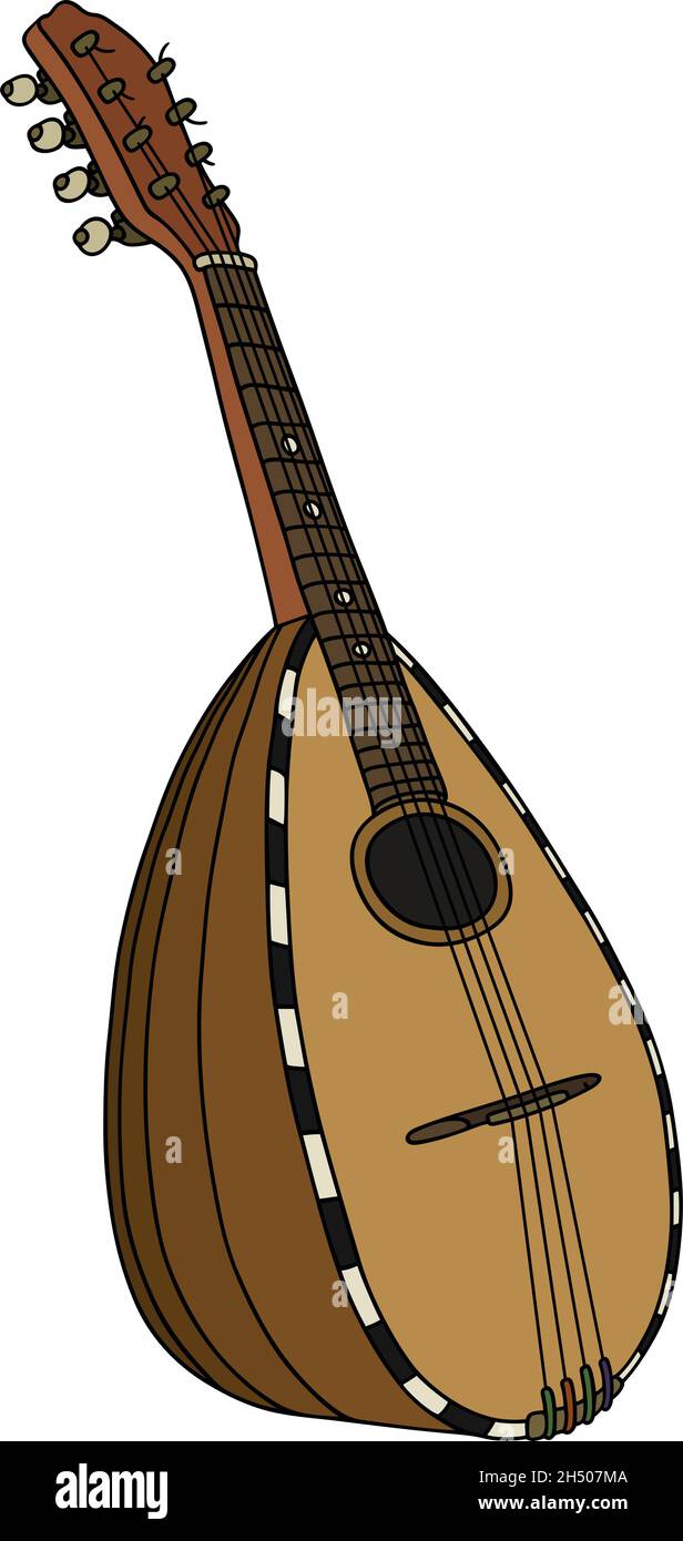 Hand drawing of a vintage italy mandolin Stock Vector Image & Art - Alamy