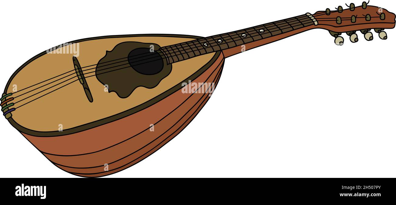 Hand drawing of a classic mandolin Stock Vector Image & Art - Alamy