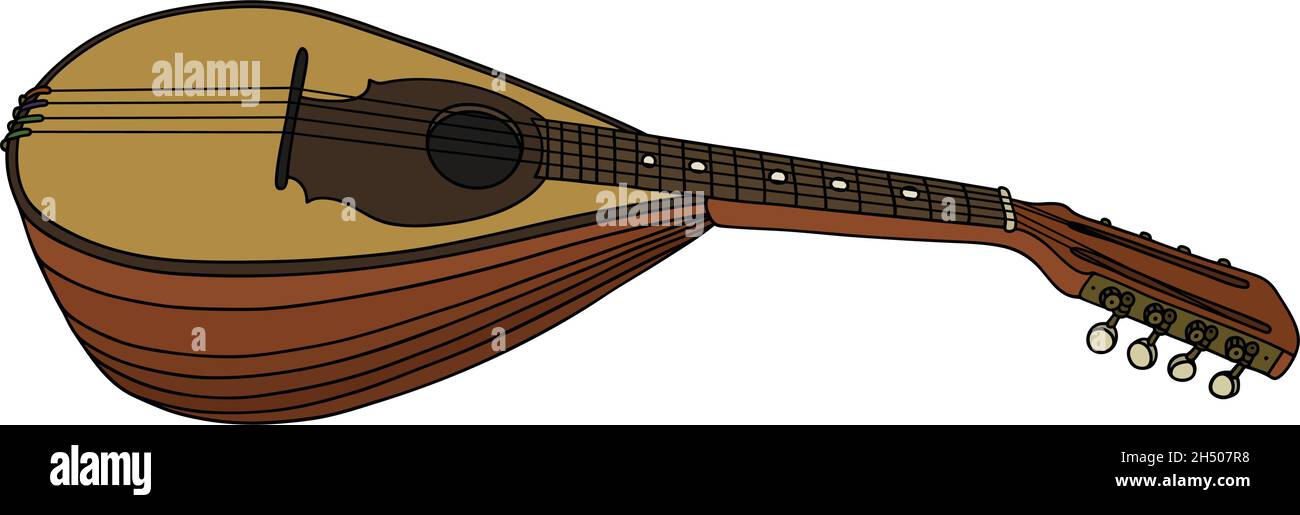 Hand drawing of an old mandolin Stock Vector Image & Art - Alamy