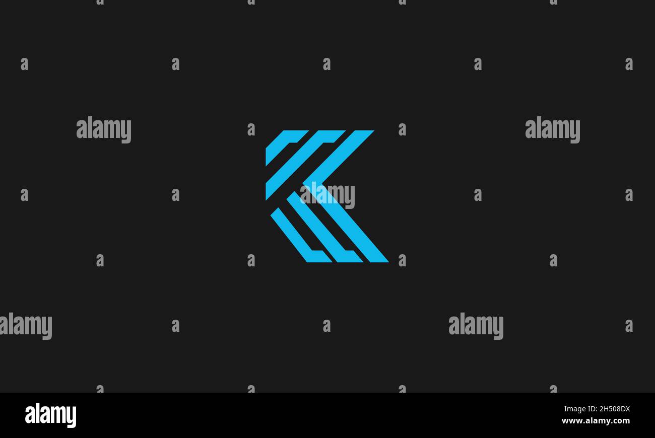 LETTER K LOGO DESIGN WITH NEGATIVE SPACE EFFECT FOR ILLUSTRATION USE ...