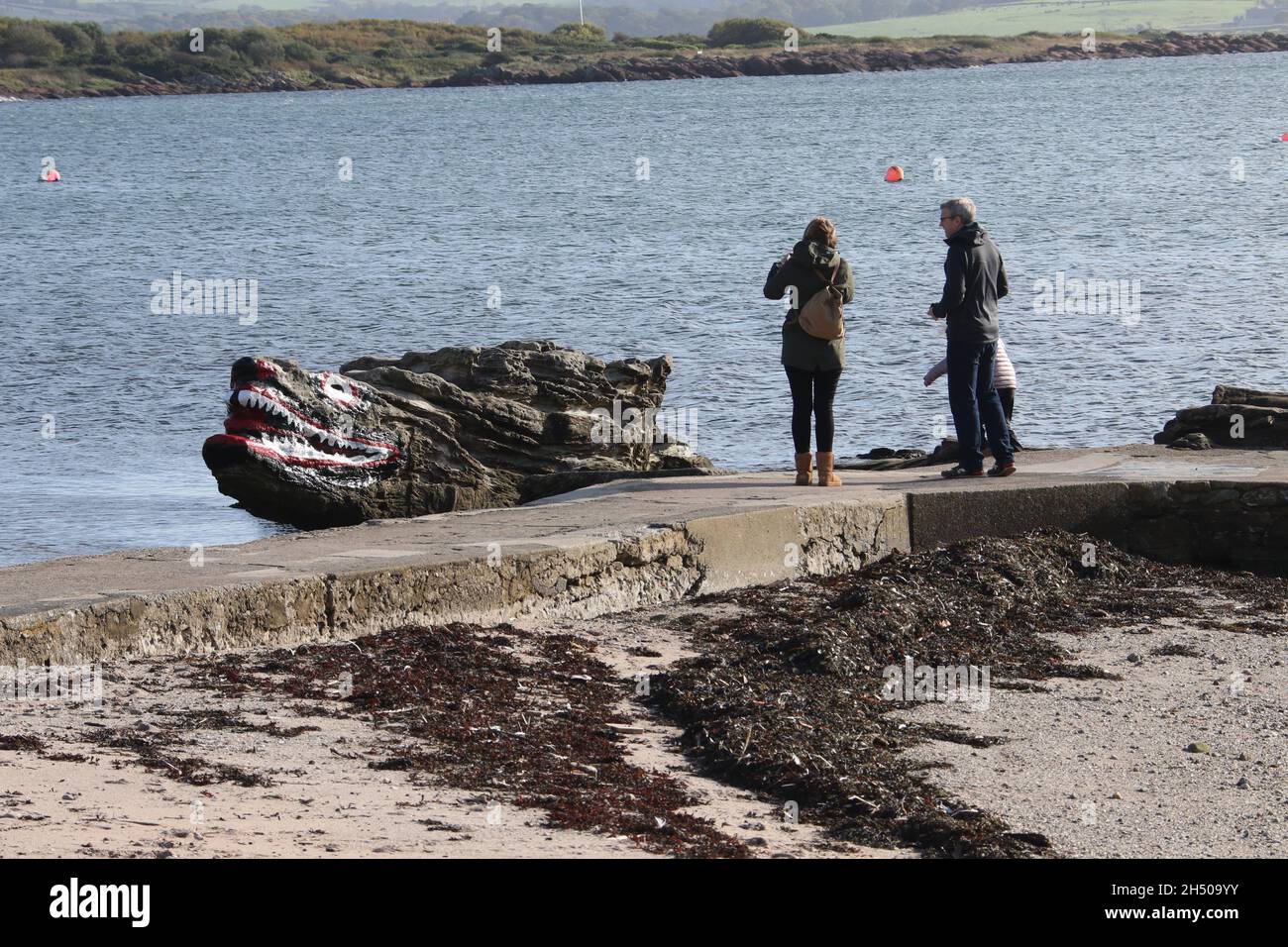 Millport, Isle of Cumbrae, North Ayrshire, Scotland, UK. The rock ...